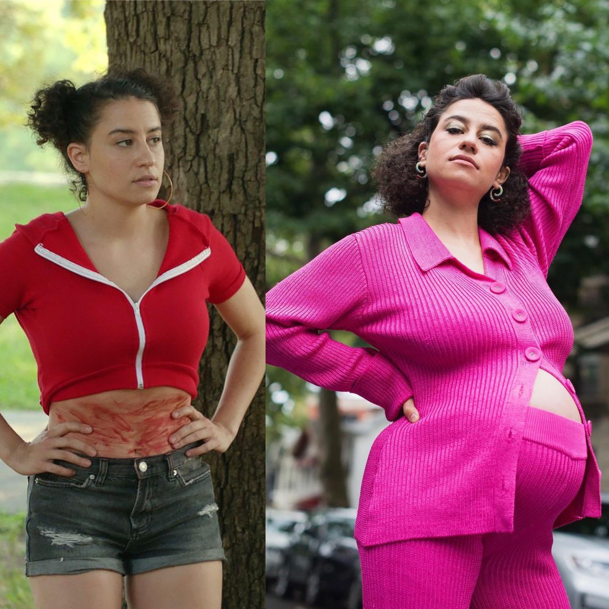 Ilana Glazer Pregnant Belly Growth Scrolller