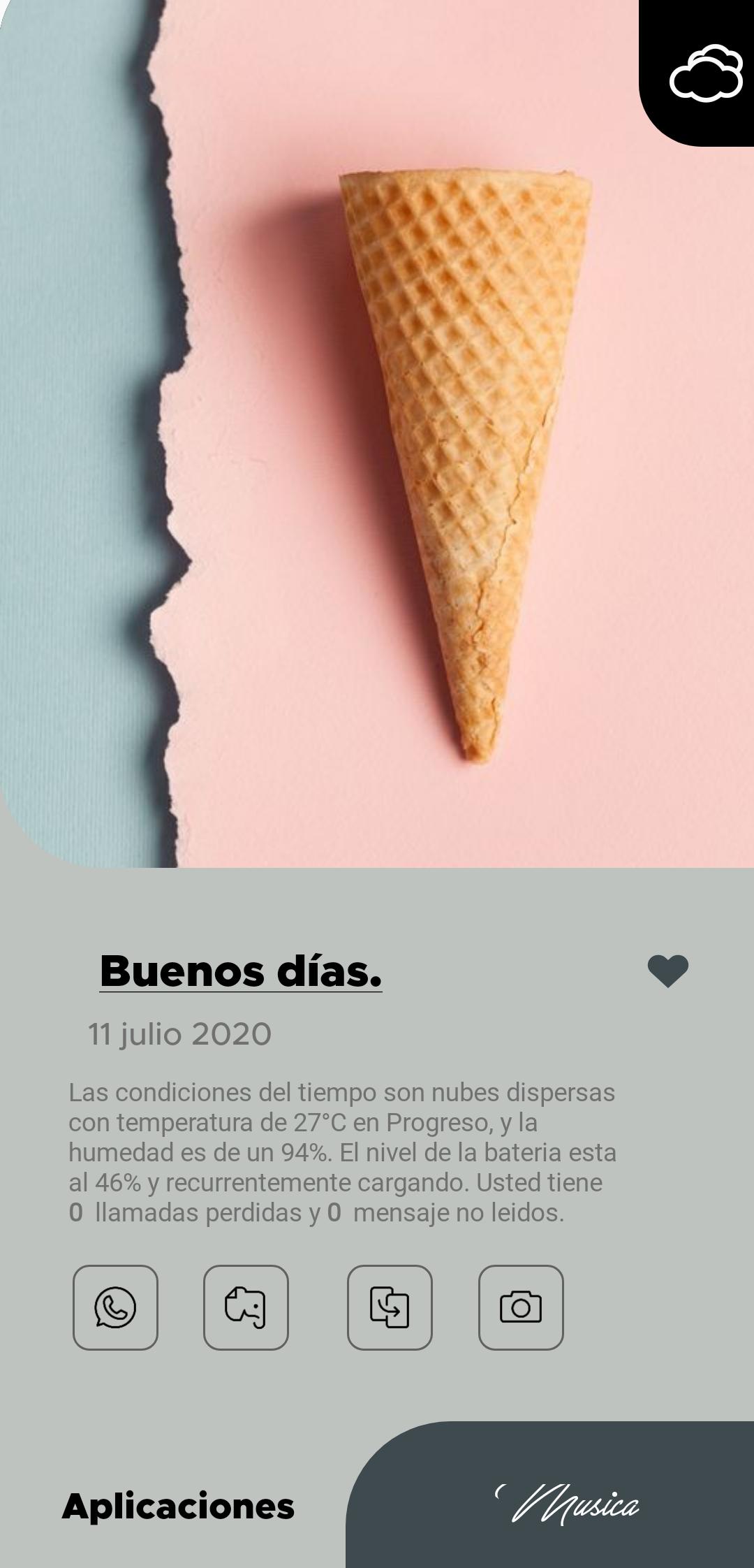 I'll share this set up, made in klwp | Scrolller