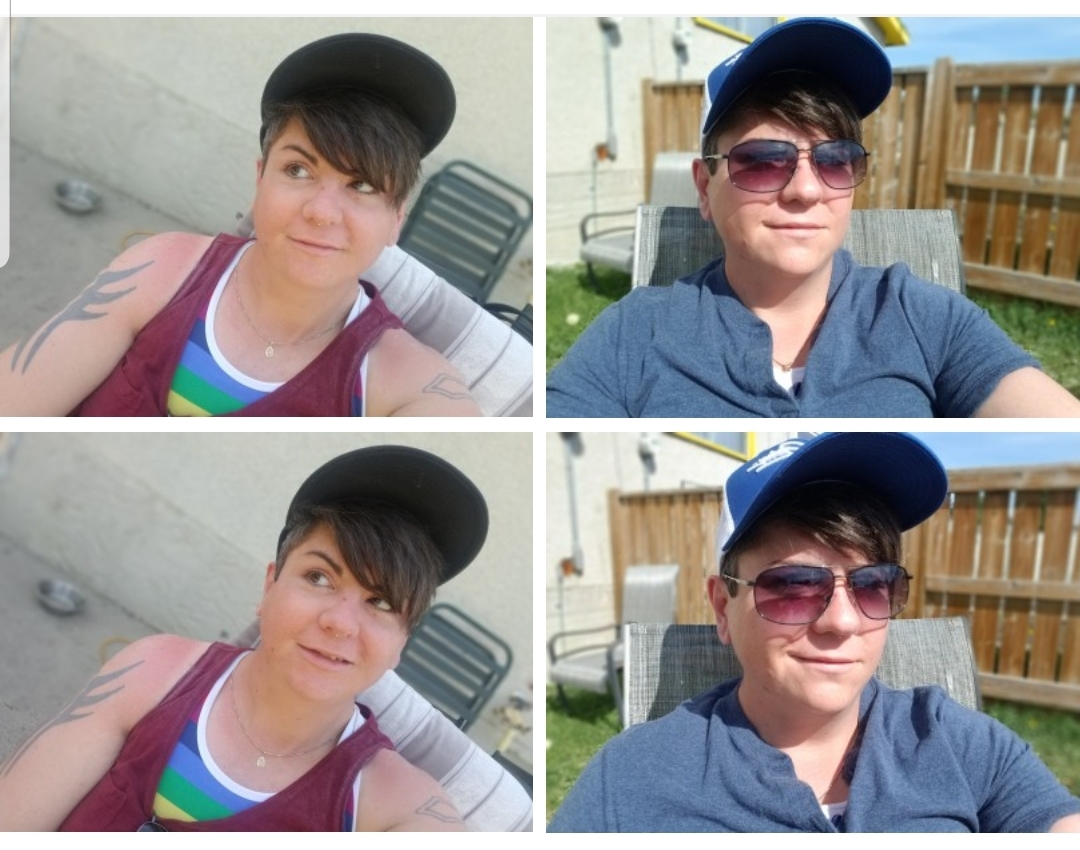 I'm gender fluid. Trying for female (left) and male (right). how am I doing? | Scrolller