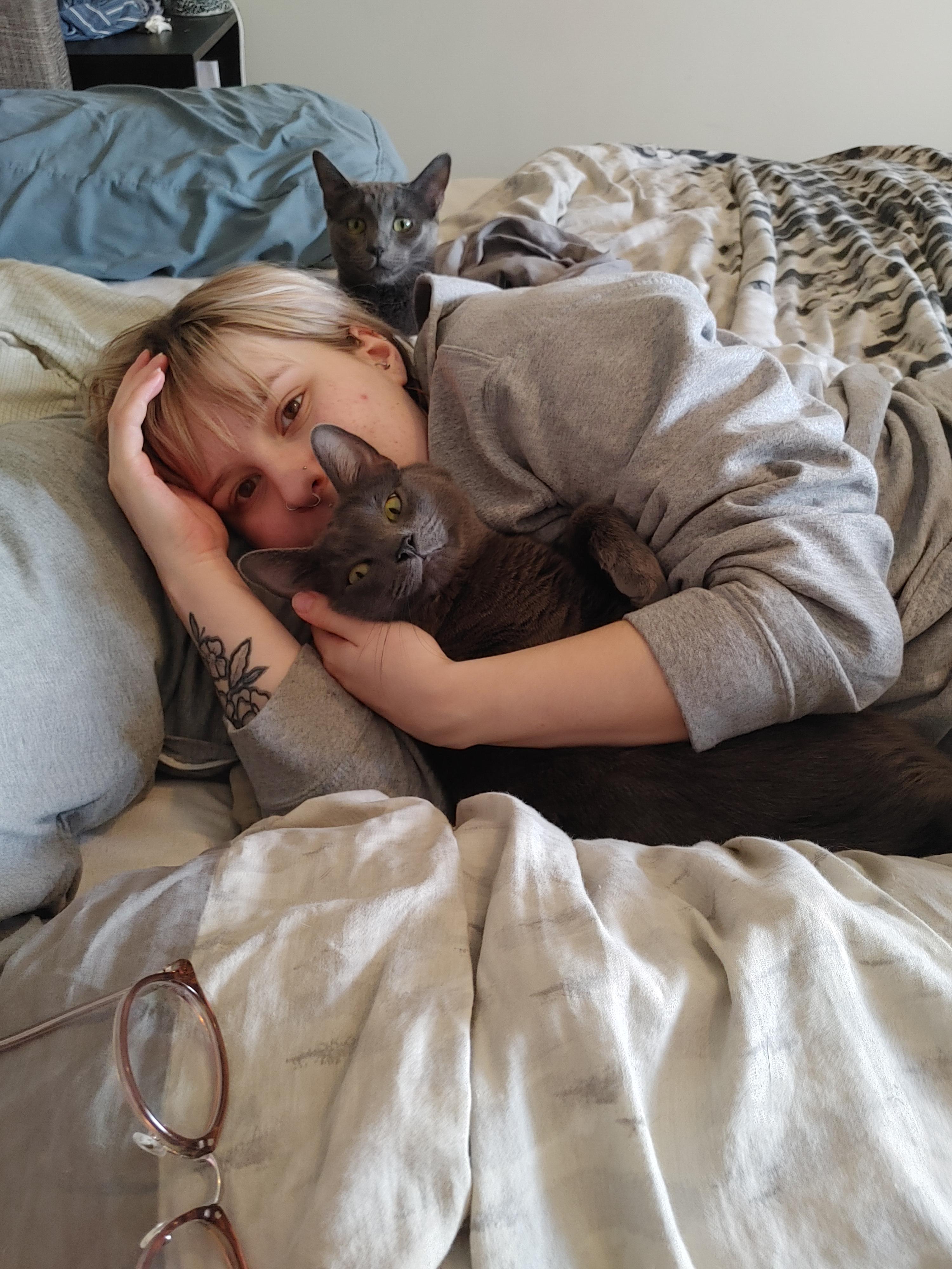 im heavily pregnant and have been having a rough few days- these two always know when i need ...