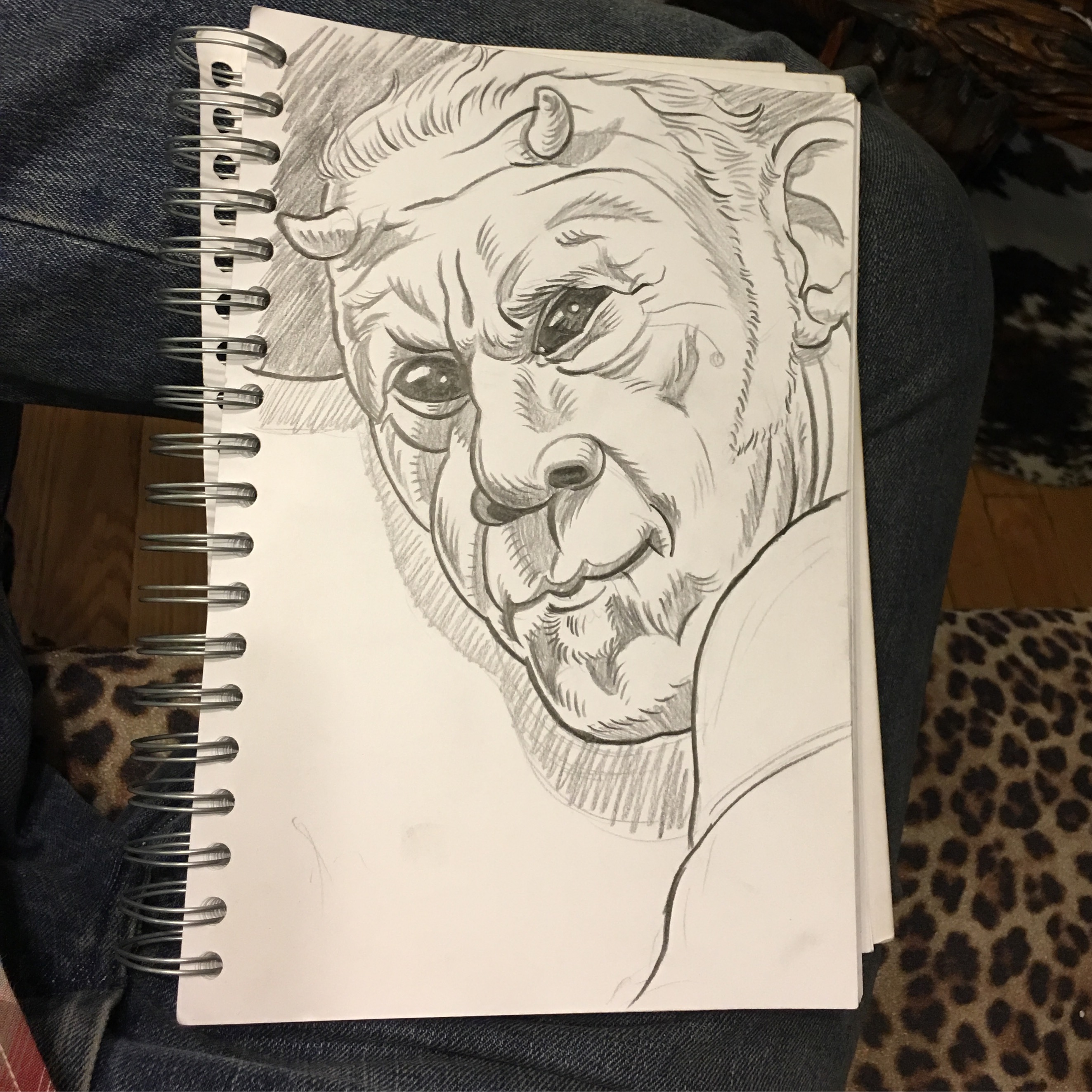 I'm just sitting around drinking and drawing while listening to Blood Money. | Scrolller