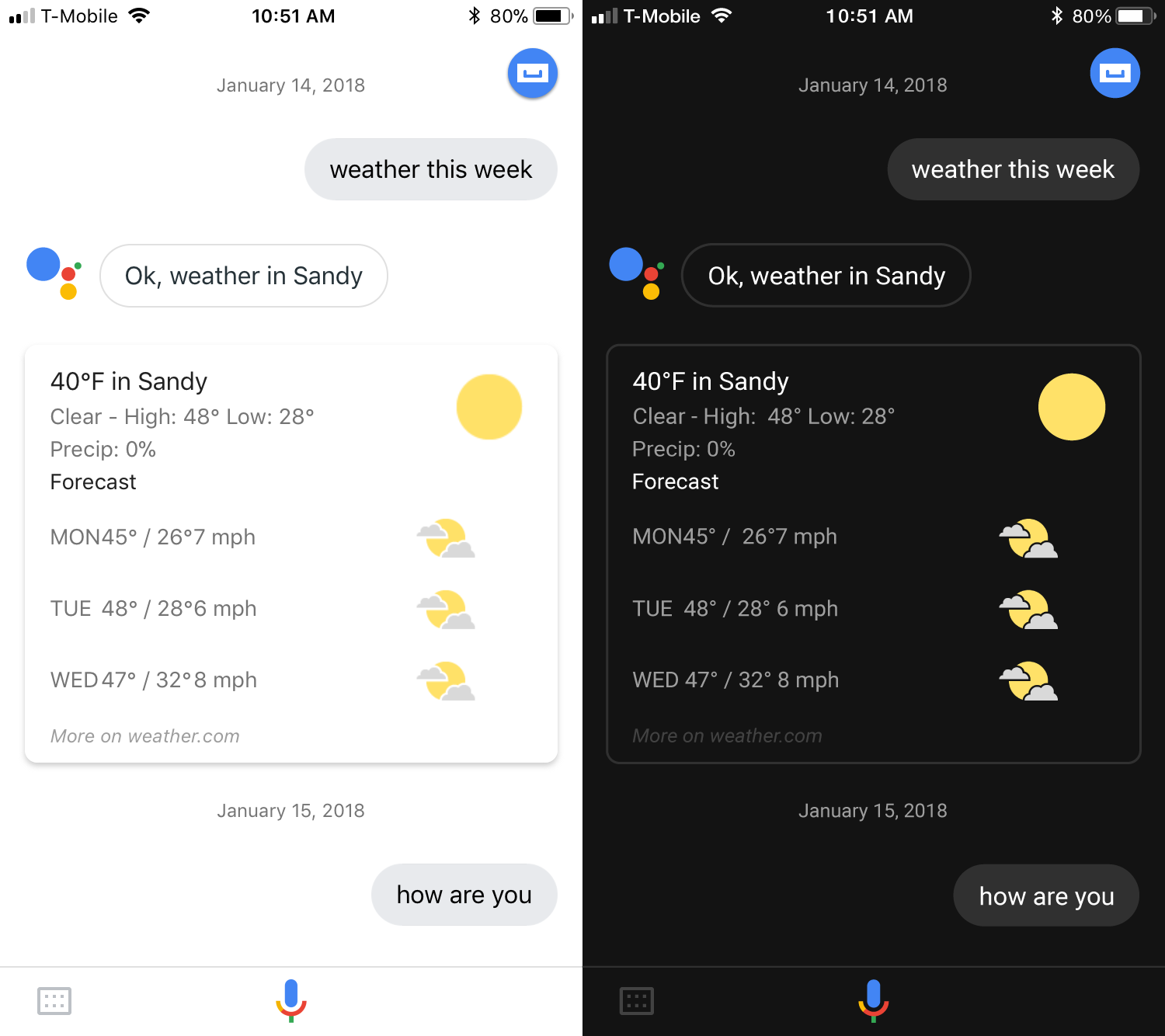 Imaging the Google Assistant in dark mode :) | Scrolller