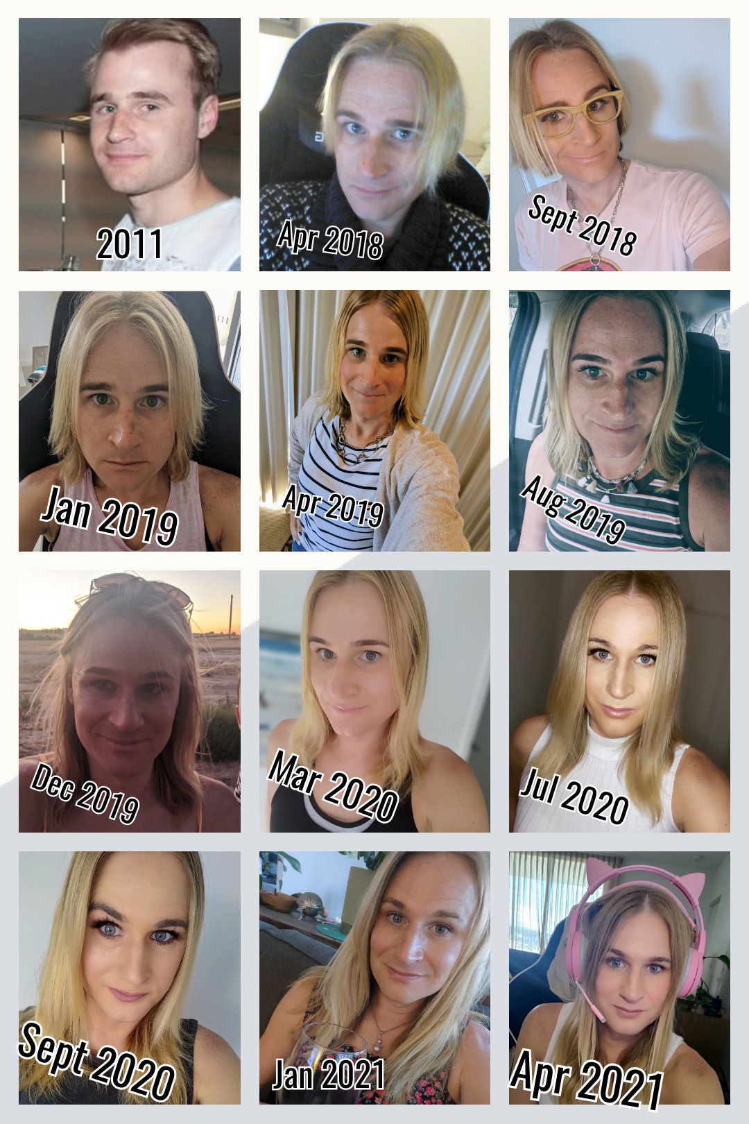 IMHO the 2nd year of a medical transition has the biggest gains. Every few months since I ...