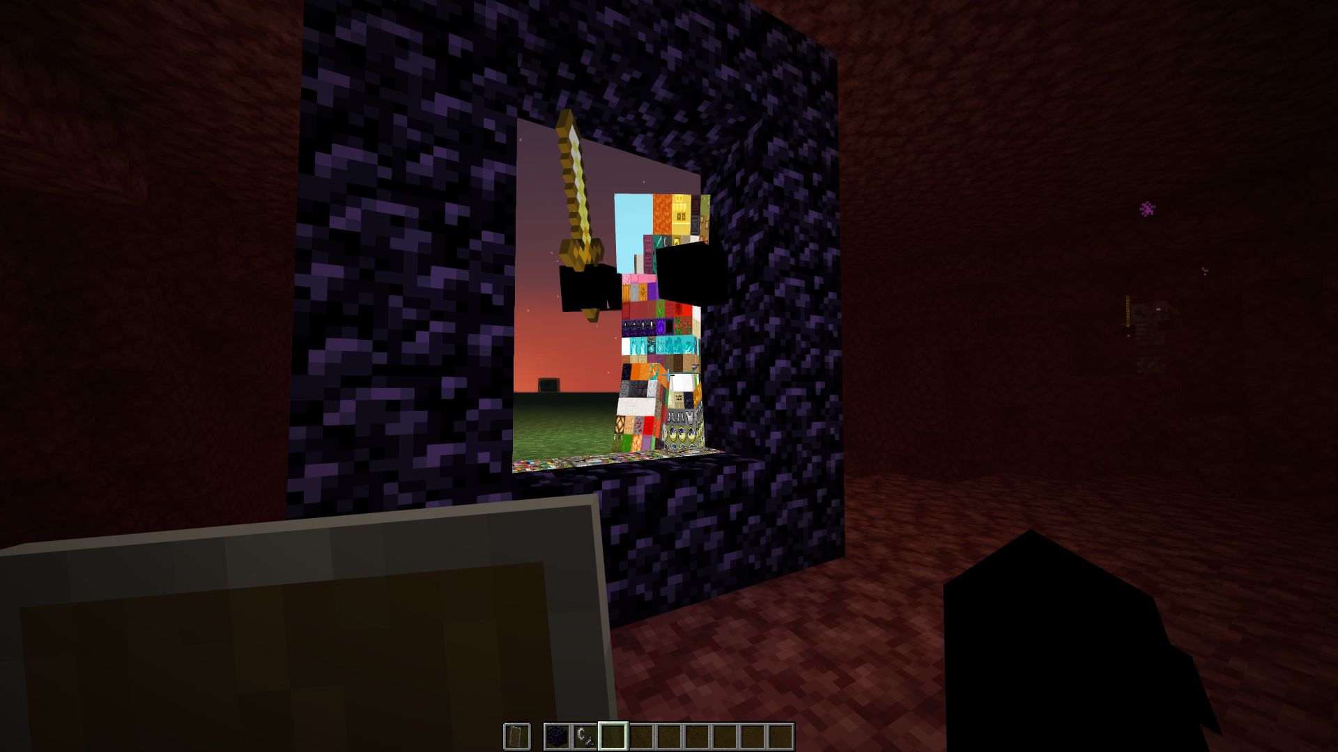 immersive portals just broke a zombie piglin | Scrolller