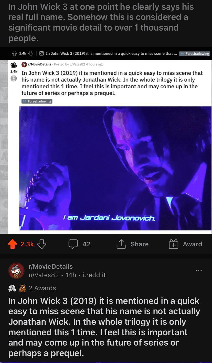 In John Wick 3 | Scrolller