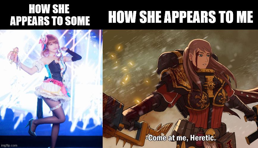 "In the grim darkness of the far future, there is a Shining Star." 🎤☠️ ...