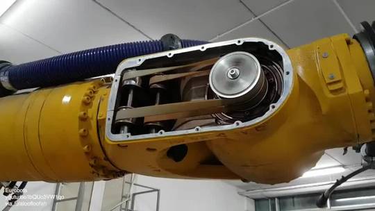 Inside of an industrial robot wrist | Scrolller