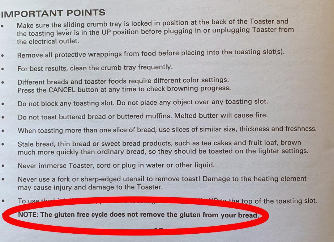 Instruction manual from my new toaster | Scrolller