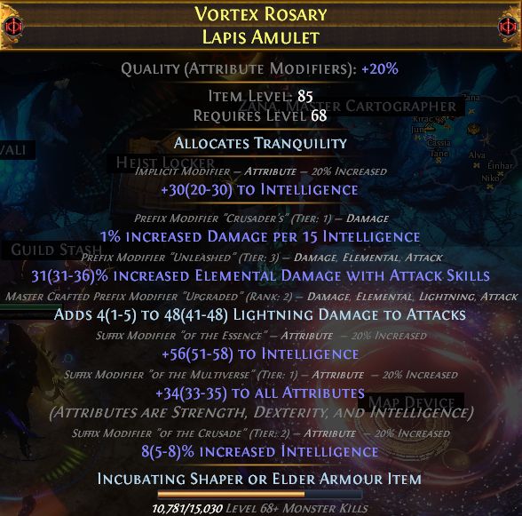 Int stacking amulet. Pretty happy with the craft | Scrolller