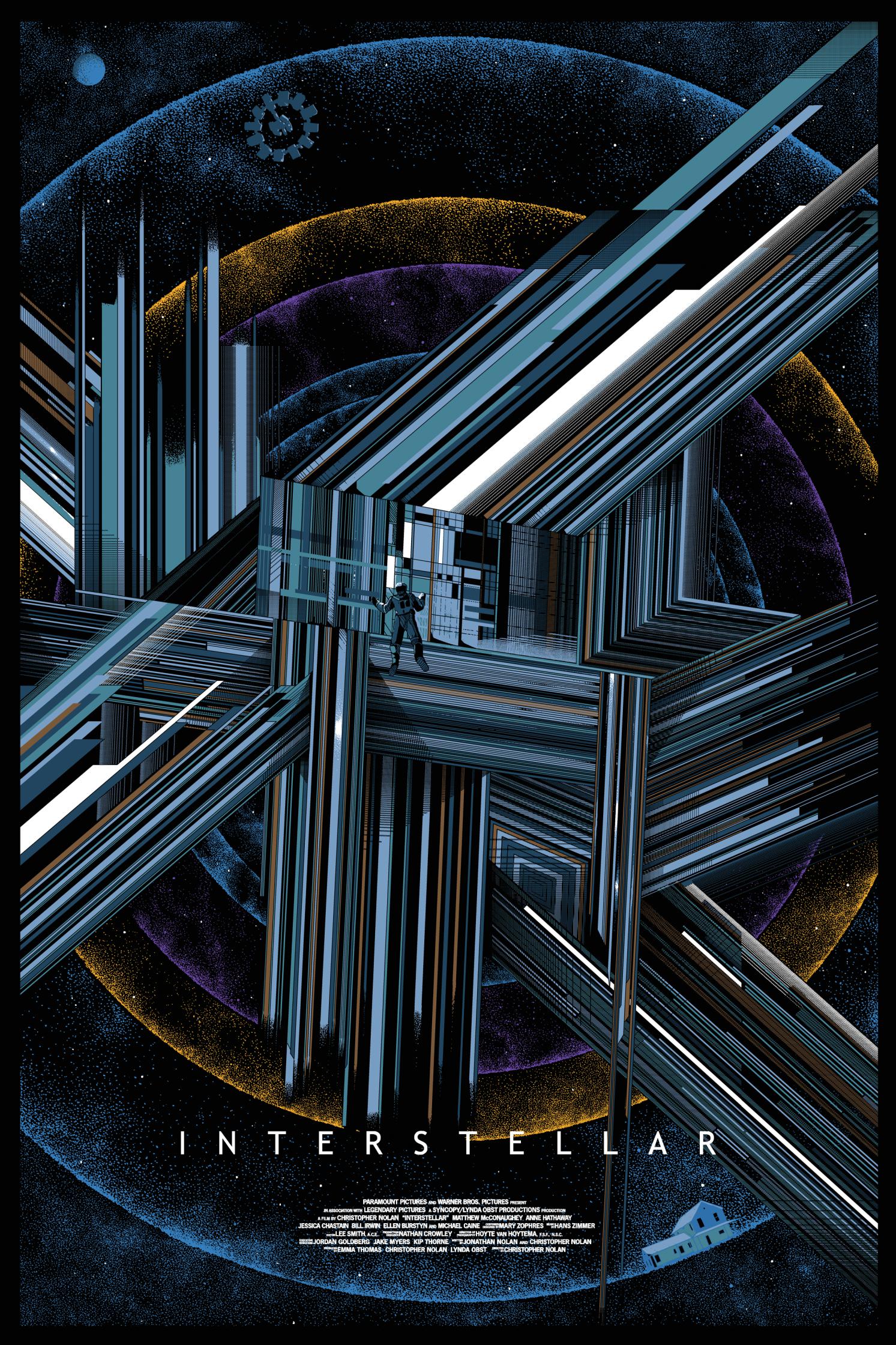 Interstellar Screen Print by Kilian Eng | Scrolller