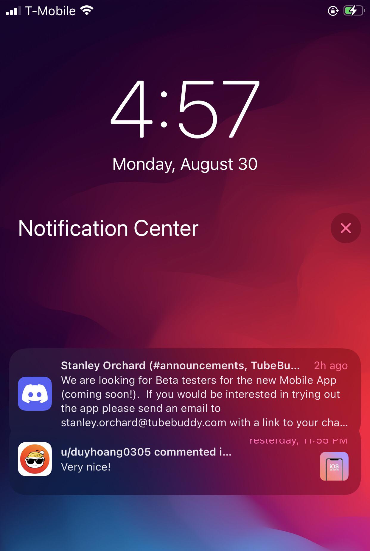[iOS 15 beta 7] Notifications stick with each other on Notification Center. | Scrolller