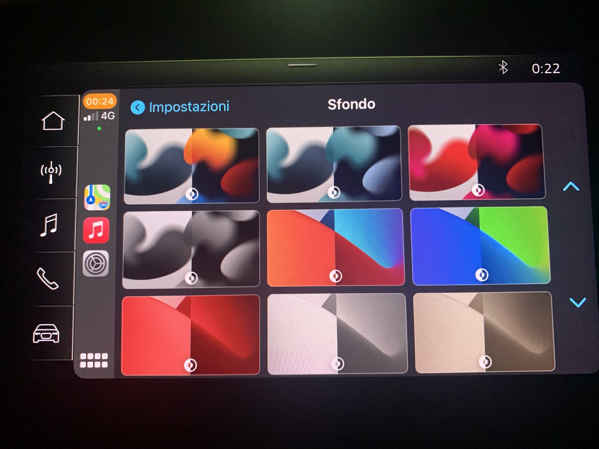 iOS15 wallpapers already in Carplay | Scrolller