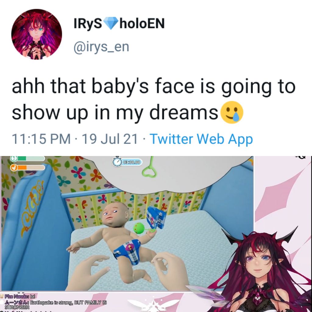 IRyS (seeing a baby): *PTSD flashbacks* 💎 | Scrolller
