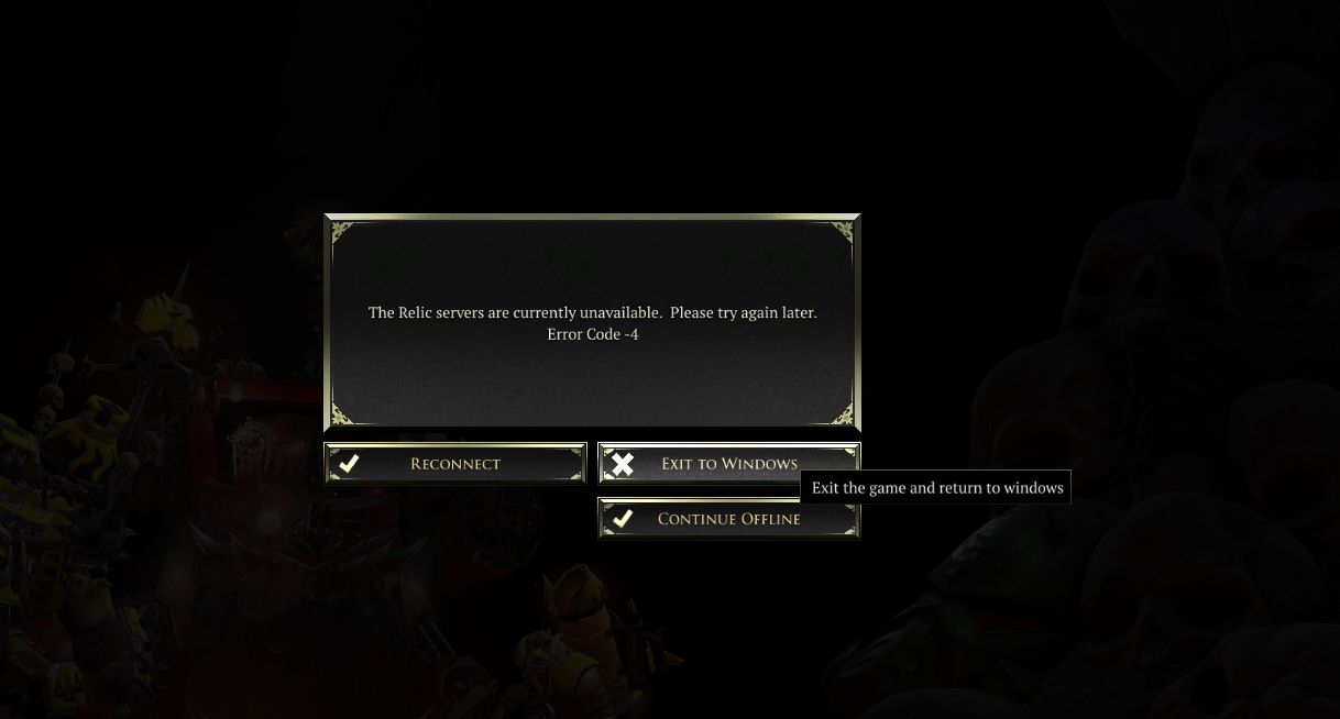Is it just me or are relic servers down? | Scrolller