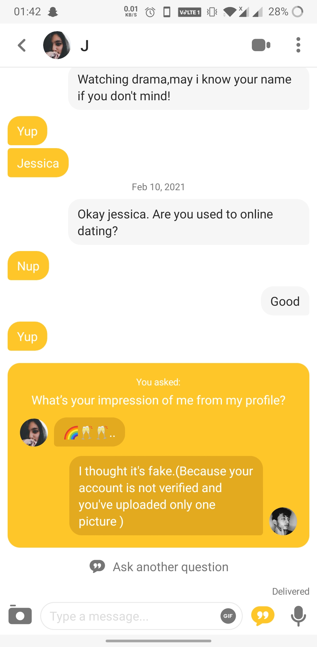 Is it safe to have conversation with unverified profile? | Scrolller