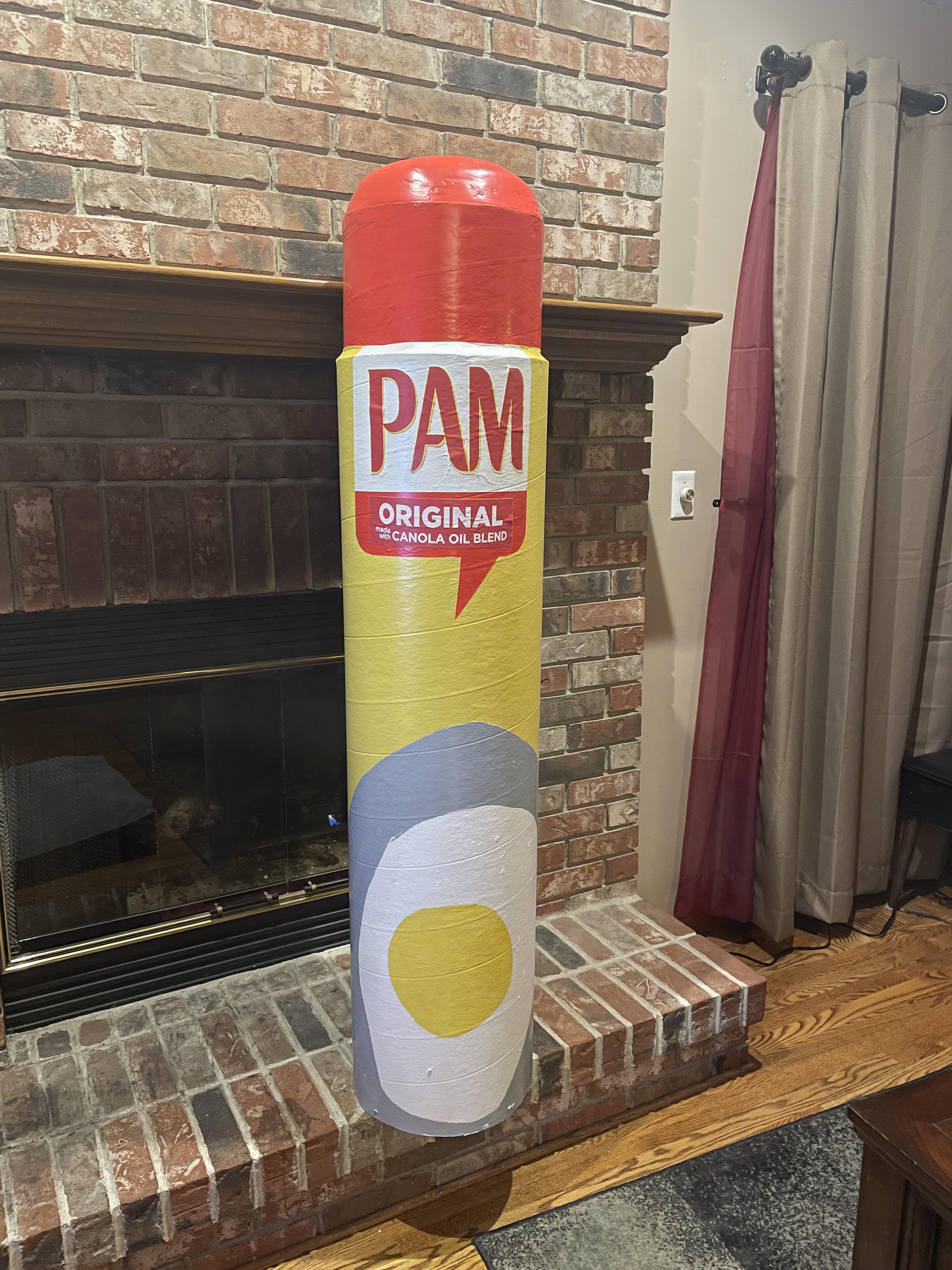 It is indeed a giant Pam bottle! | Scrolller