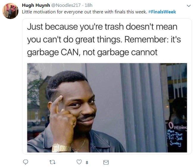 It’s officially Finals week everyone. May the Force be with you. | Scrolller