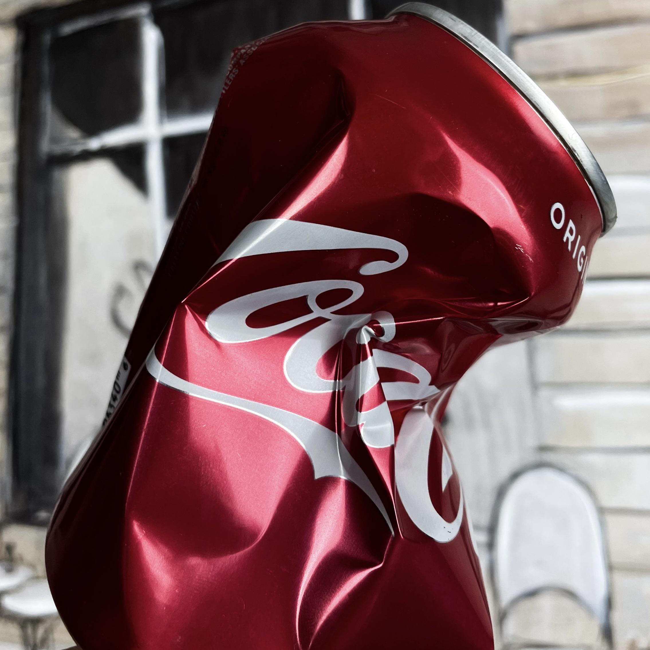 ITAP of a crushed coke can | Scrolller