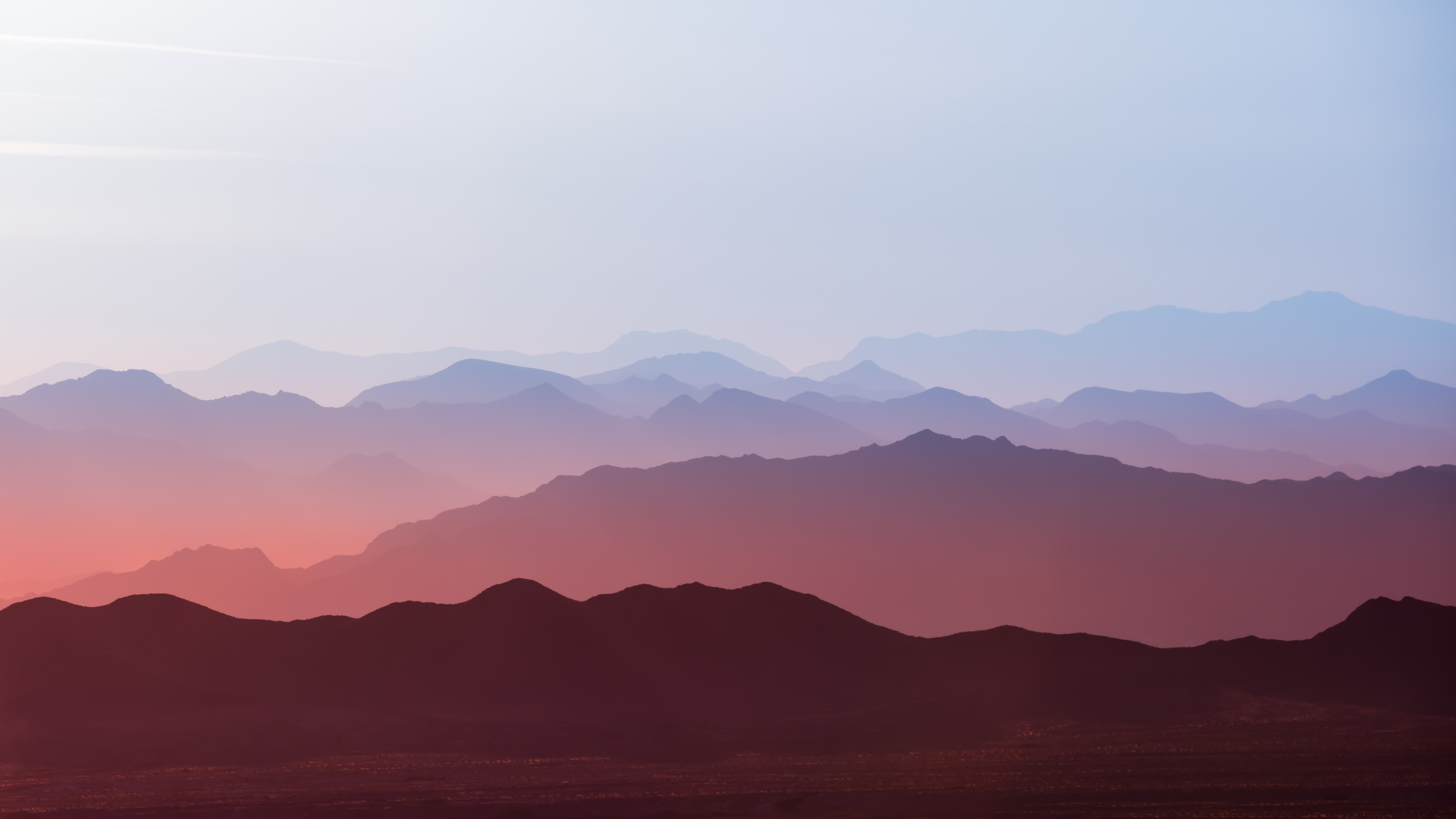 ITAP of a hazy mountain sunset that looked like a watercolor painting [3840x2160] | Scrolller
