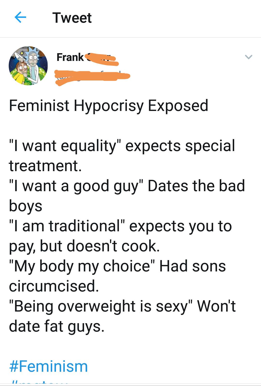 ItS bEcAuSe oF fEmiNiSm | Scrolller