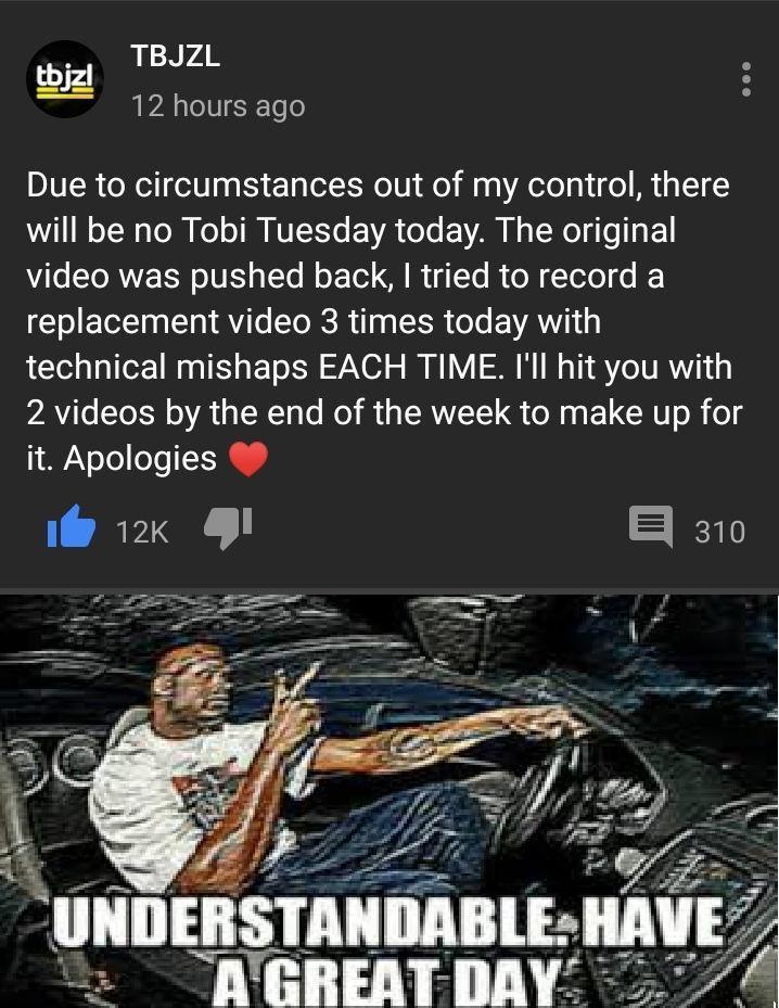 It's ok Tobi | Scrolller