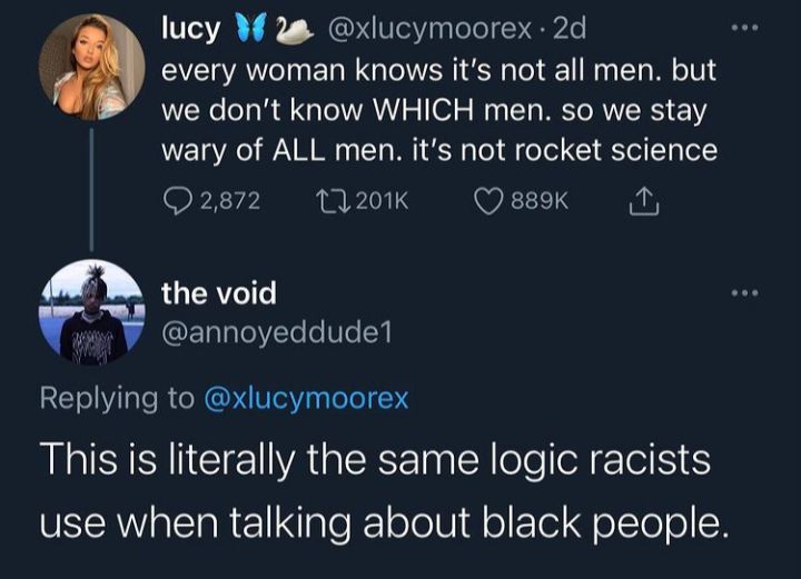 It's such a shame to see so many woke people supporting that first claim | Scrolller