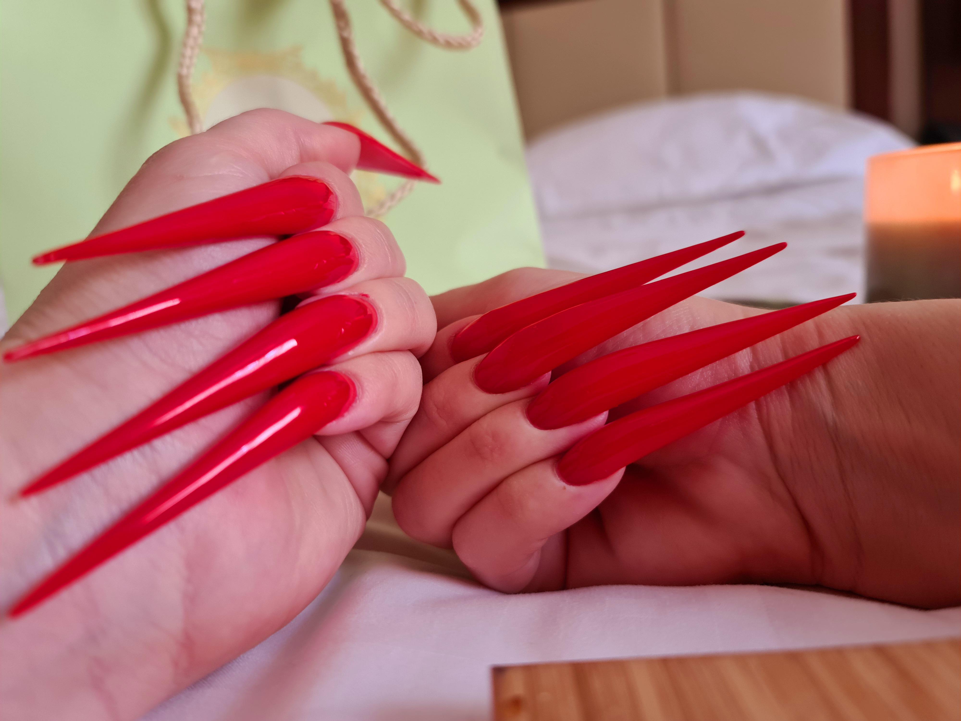 It's the PERFECT Day to Wear Red Stiletto Nails | Scrolller