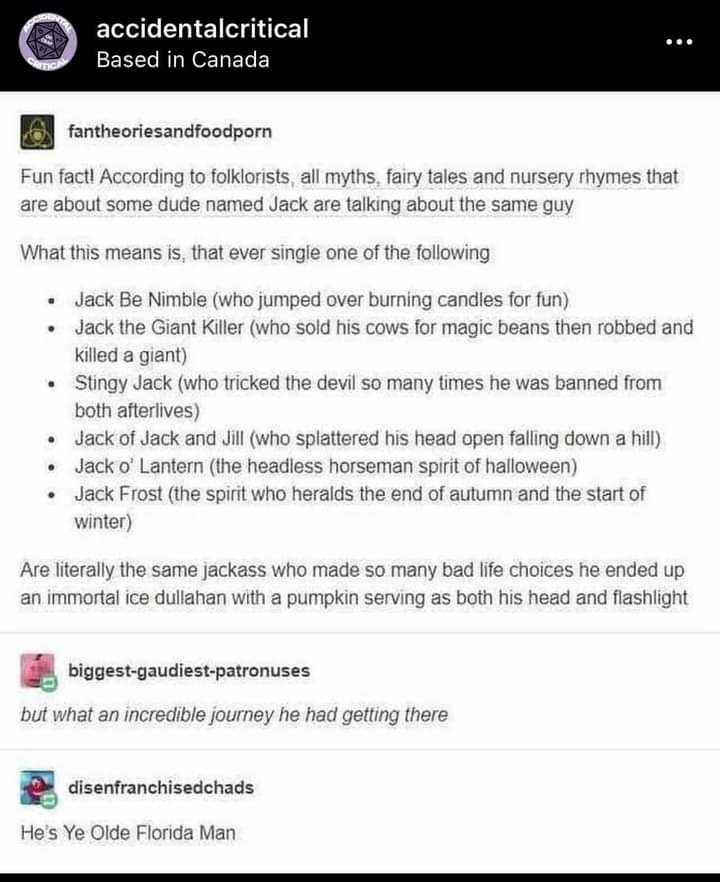 Jack the ripper is my favorite bedtime story. | Scrolller