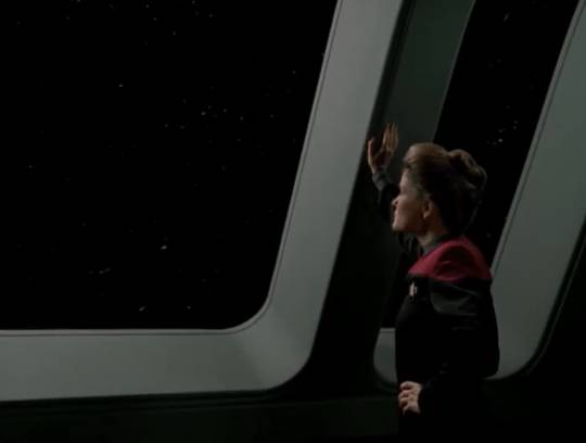 Janeway looks into space | Scrolller