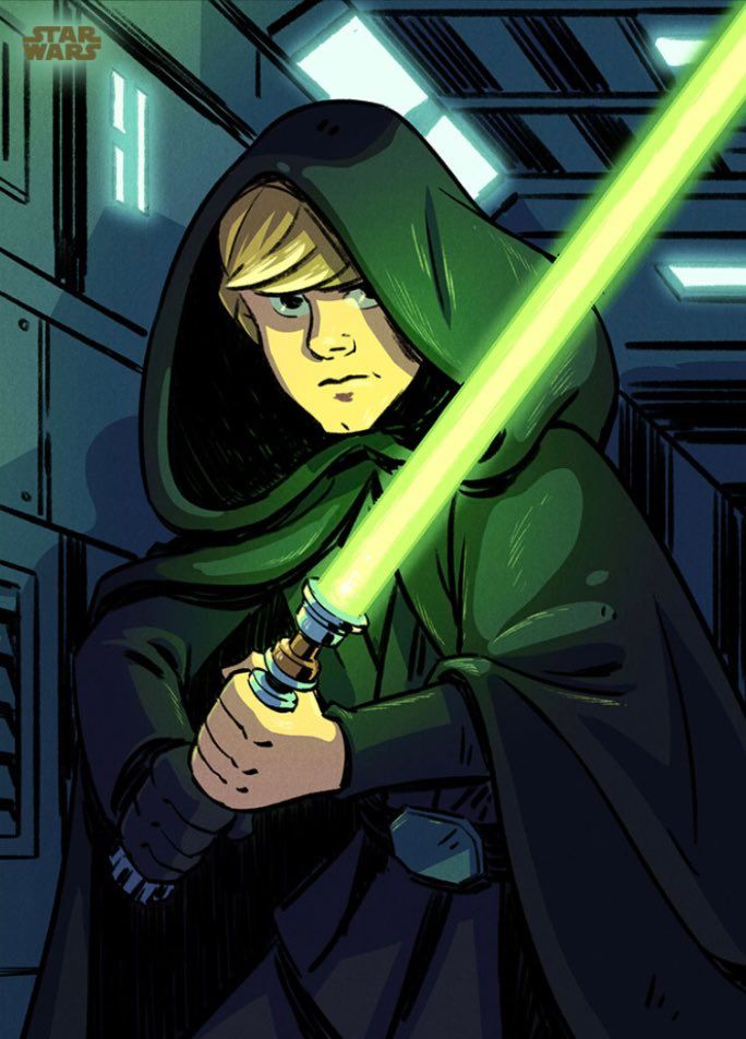 Jedi Luke by Derek Laufman | Scrolller