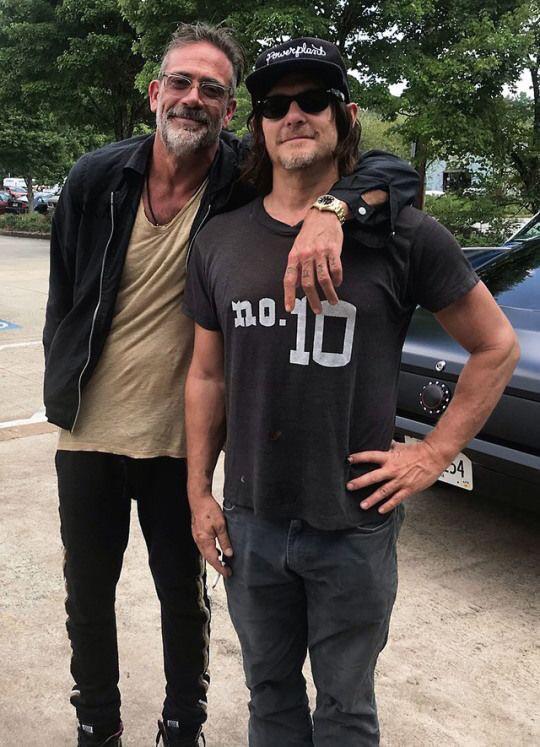 JEFFREY DEAN MORGAN AND NORMAN REEDUS 🛐🛐🛐 | Scrolller