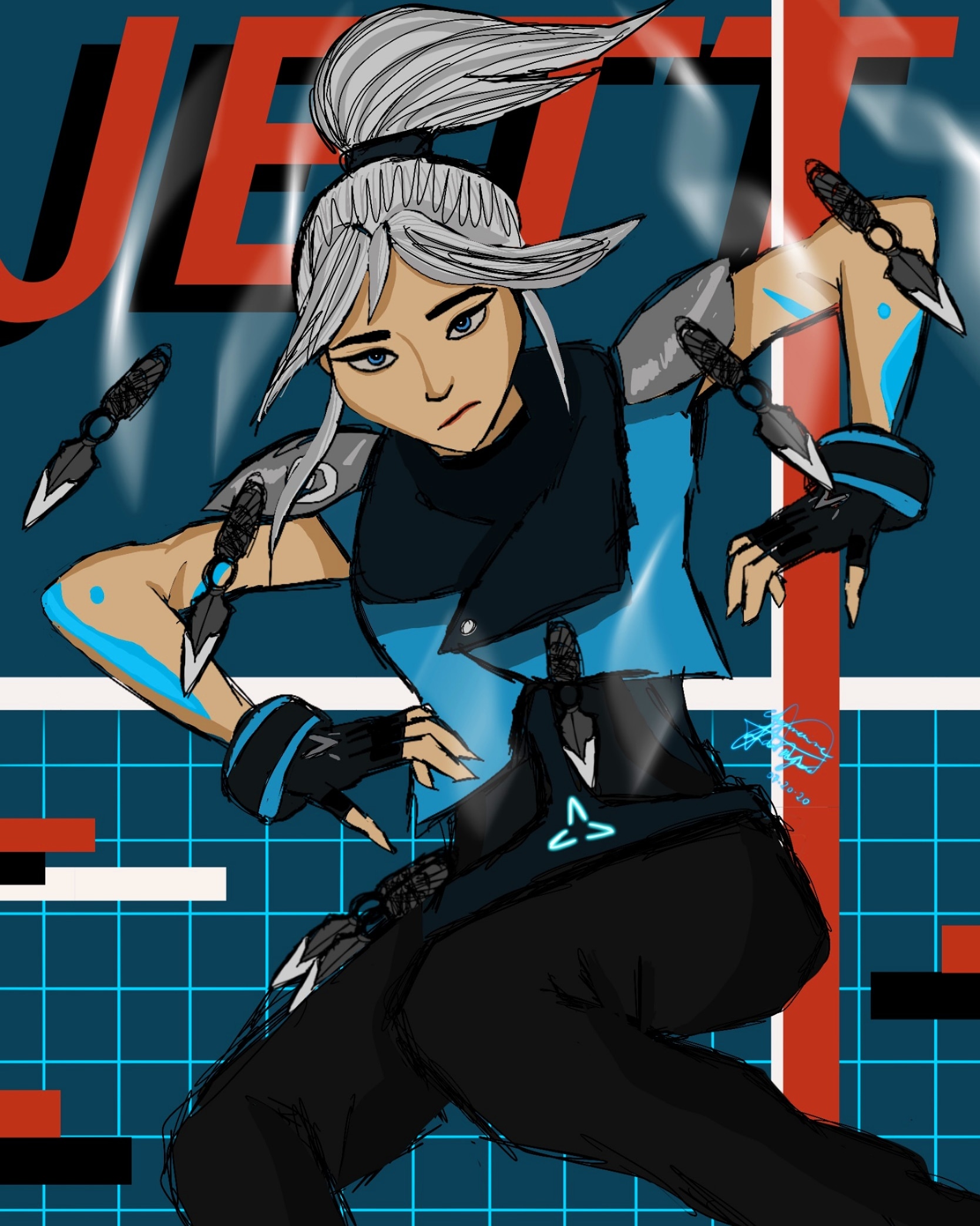 Jett Fanart🎮🎨 Artwork by: 𝙇𝙞𝙖𝙣𝙖 𝙇𝙚𝙚𝙢𝙖𝙞𝙣𝙚 #valorantart #valorant #valorantjett #valorantfanart # ...