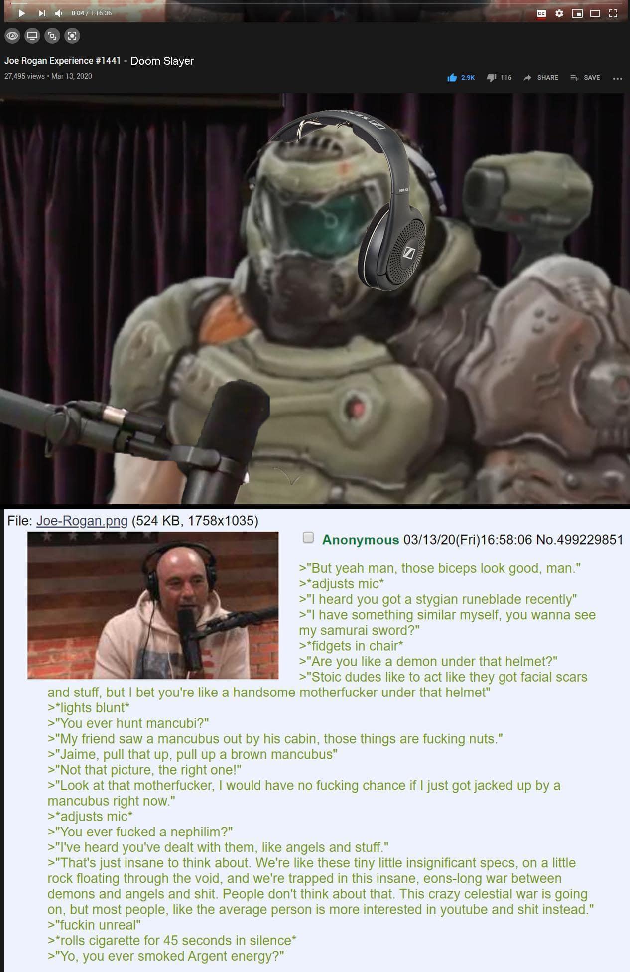 Joe Rogan interviewing Doom Slayer | Scrolller