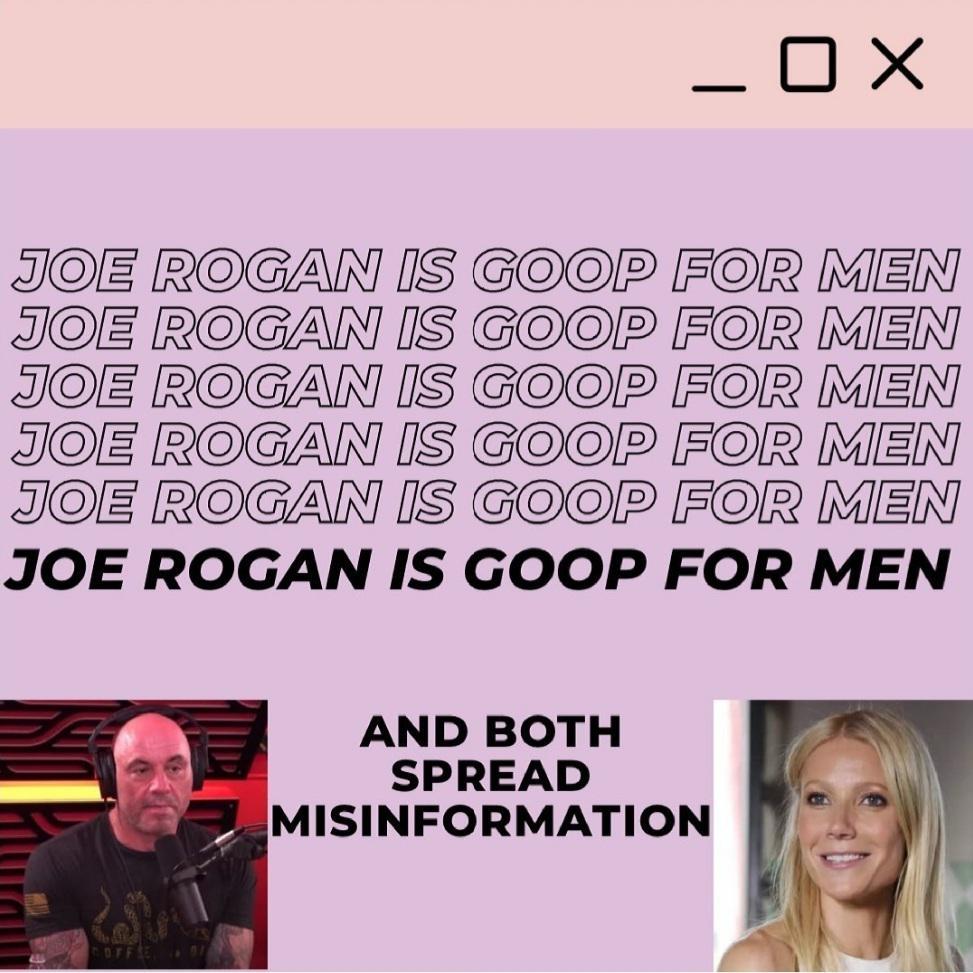 Joe Rogan is goop for men | Scrolller