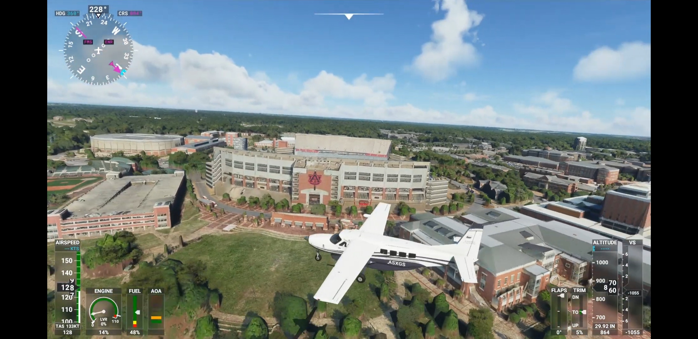 Jordan-Hare in Microsoft Flight Simulator 2020! | Scrolller