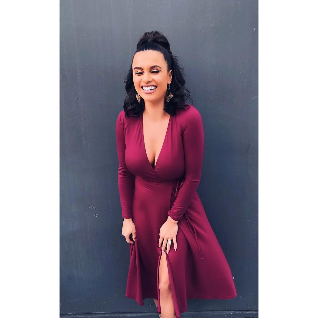 Joy Taylor Burgundy Dress 2 | Scrolller