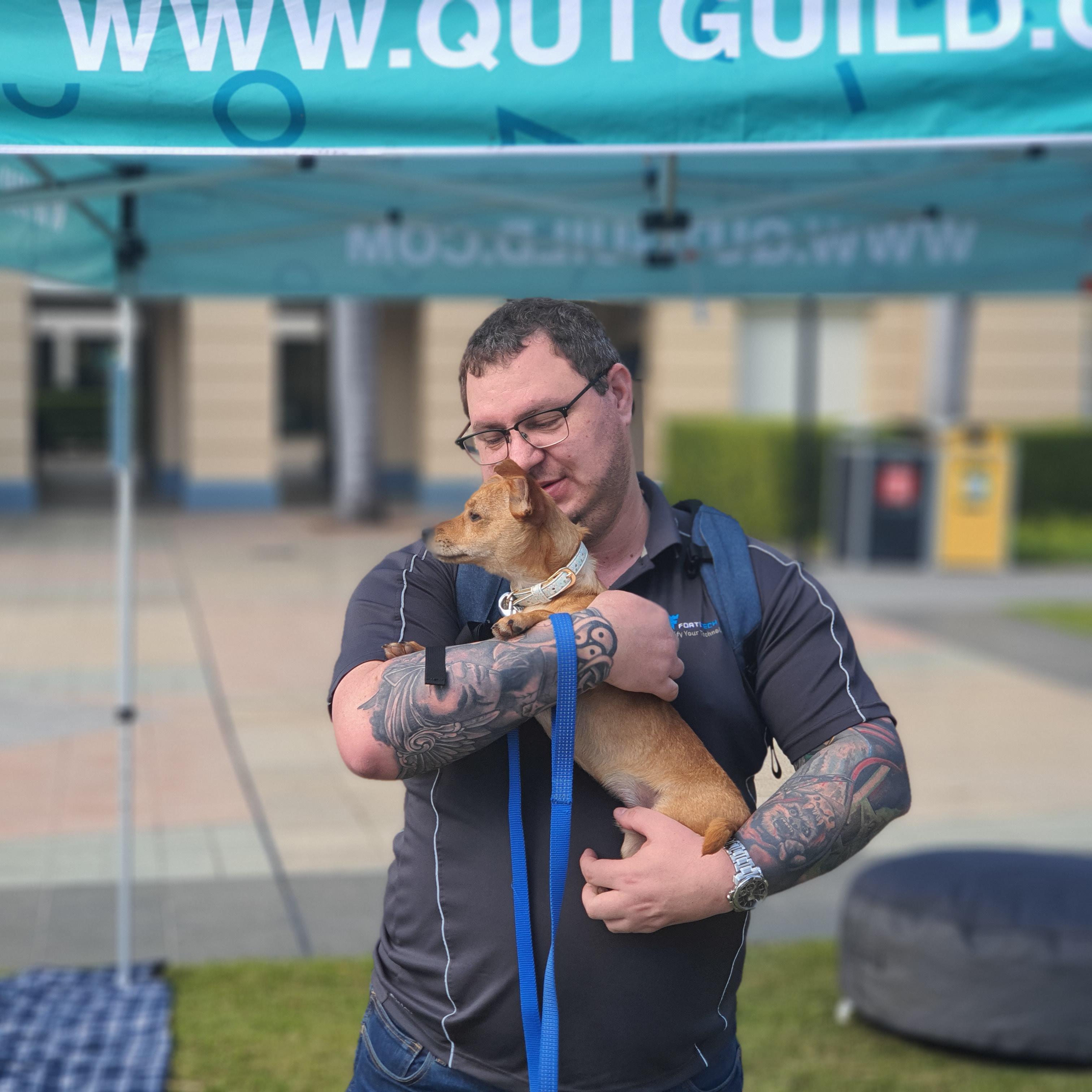 Just a Daddy taking a doggy cuddle break at work | Scrolller