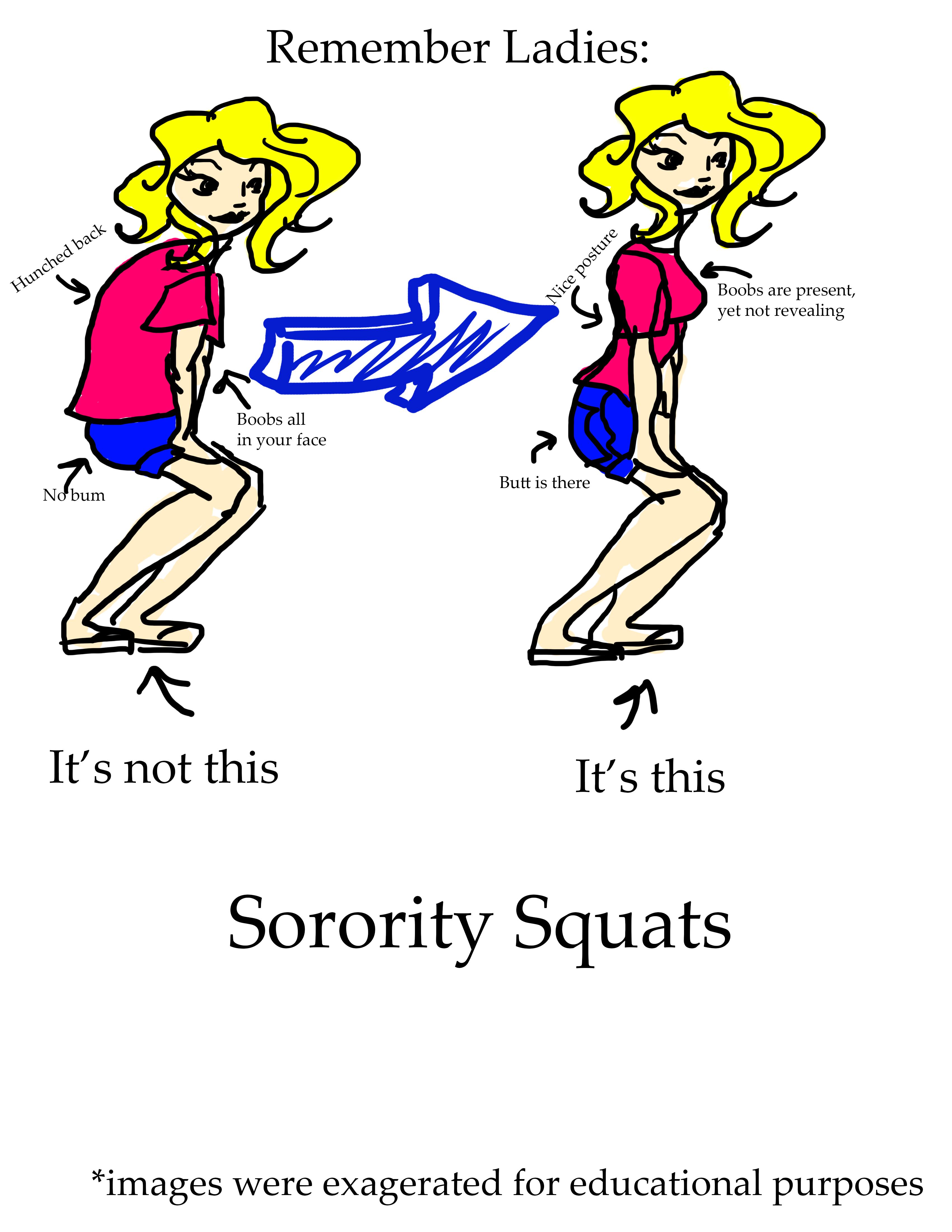 Just a reminder with those sorority squats!!! | Scrolller