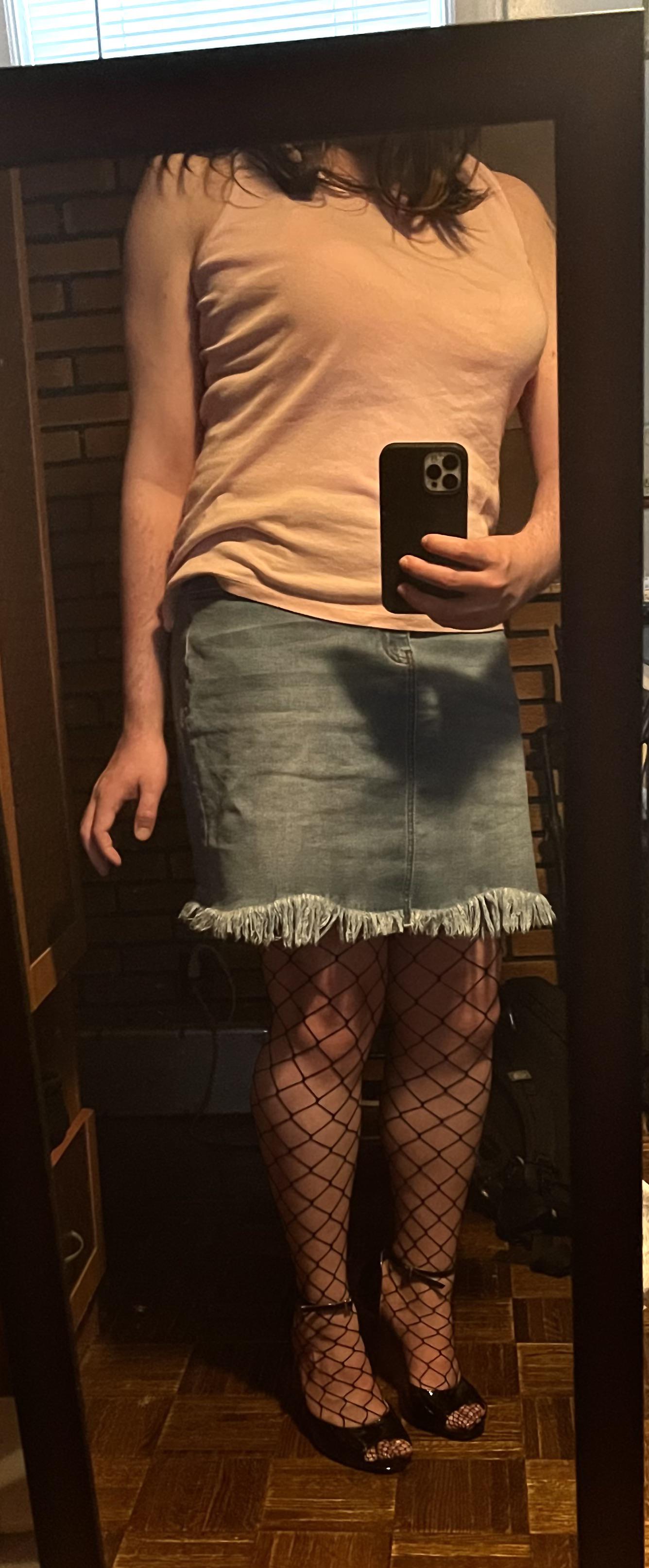Just a sissy going about her day! I might go out in public like this for the first time ever ...