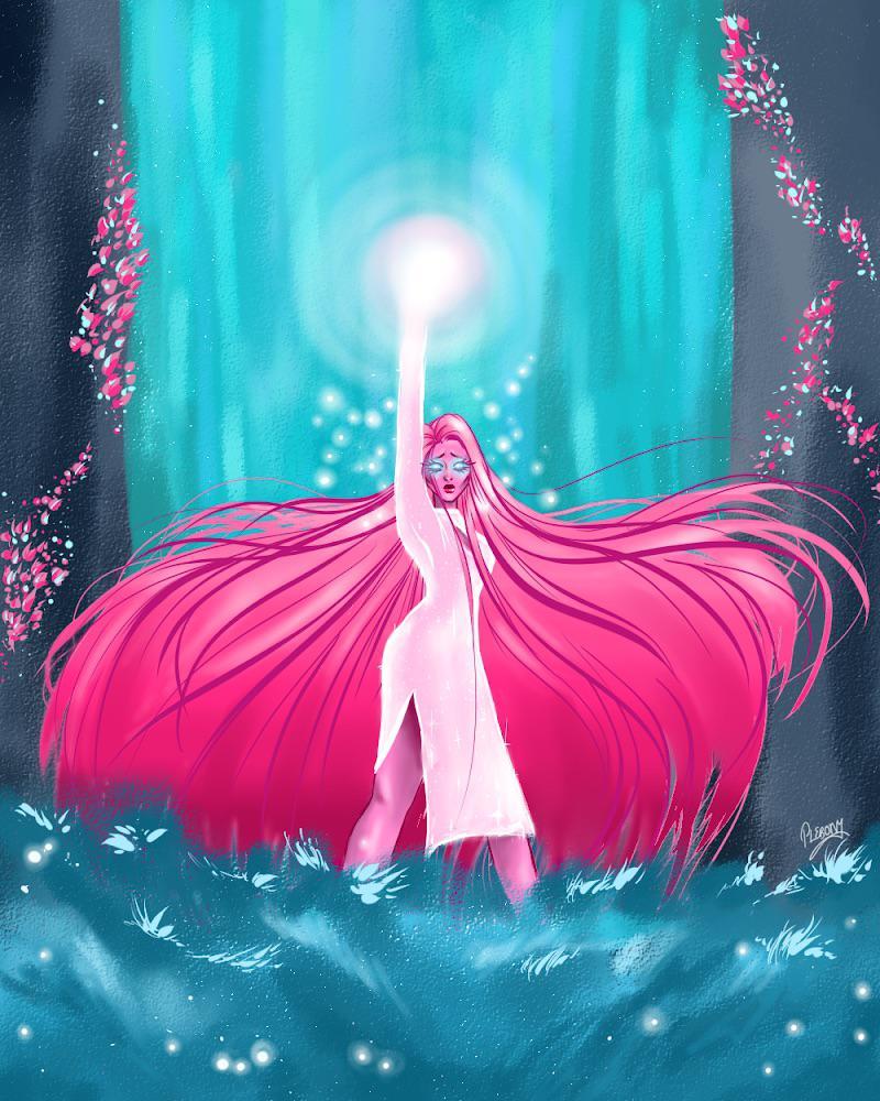 Just completed this drawing of Persephone using her powers in the Underworld Lore. Program ...