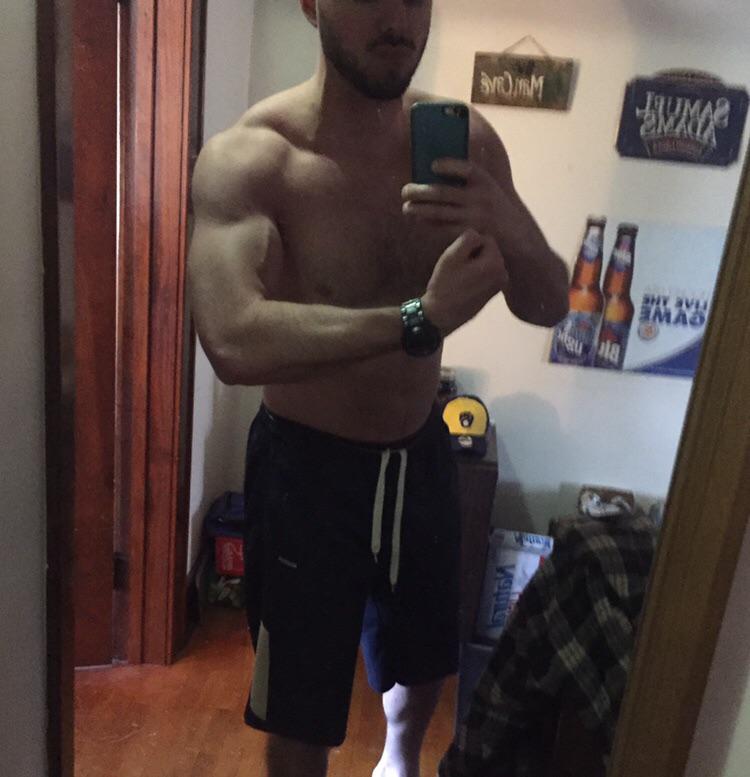 Step 1, work out. Step 2, flex | Scrolller