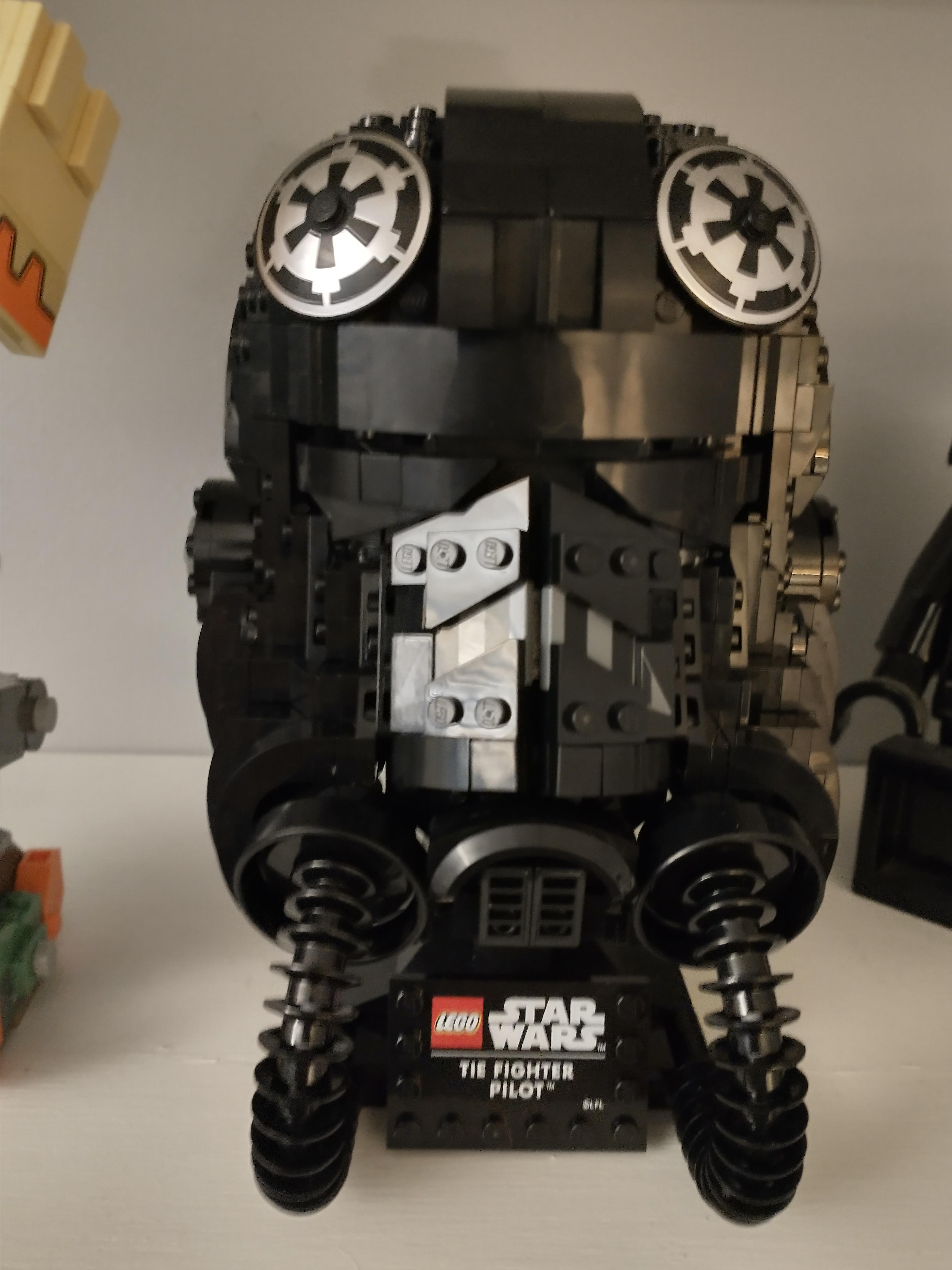 Just finished my LEGO Tie Pilot Helmet | Scrolller