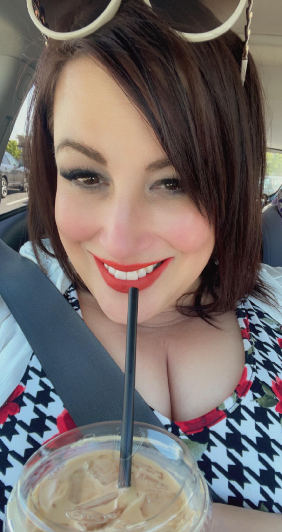 Just finished red light therapy, and treating myself to some coffee therapy while I finish ...