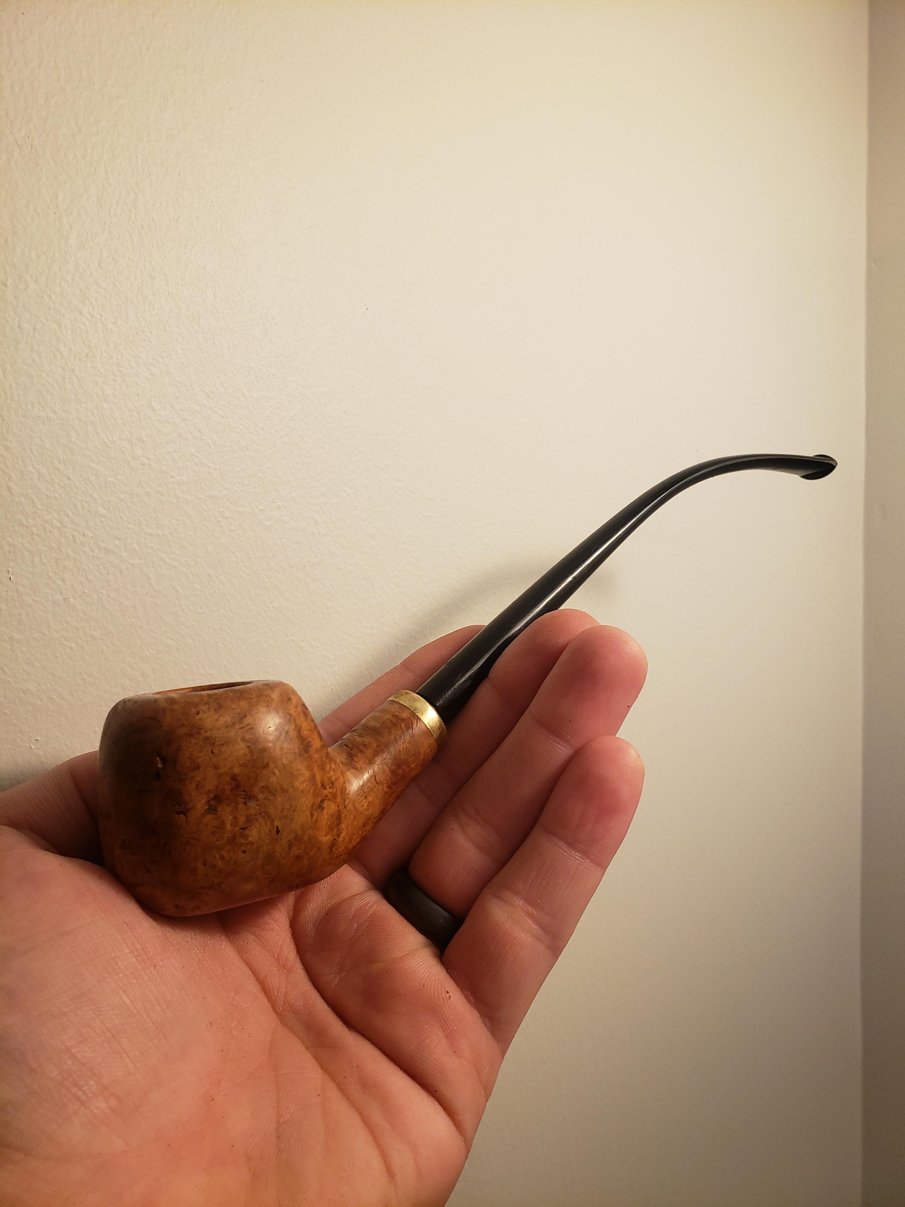 Just finished up my first pipe! I started with a pre-drilled briar blank I bought on Amazon ...