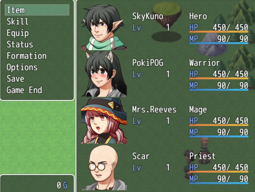 just making a small OTV game on RPG maker ^__^ | Scrolller