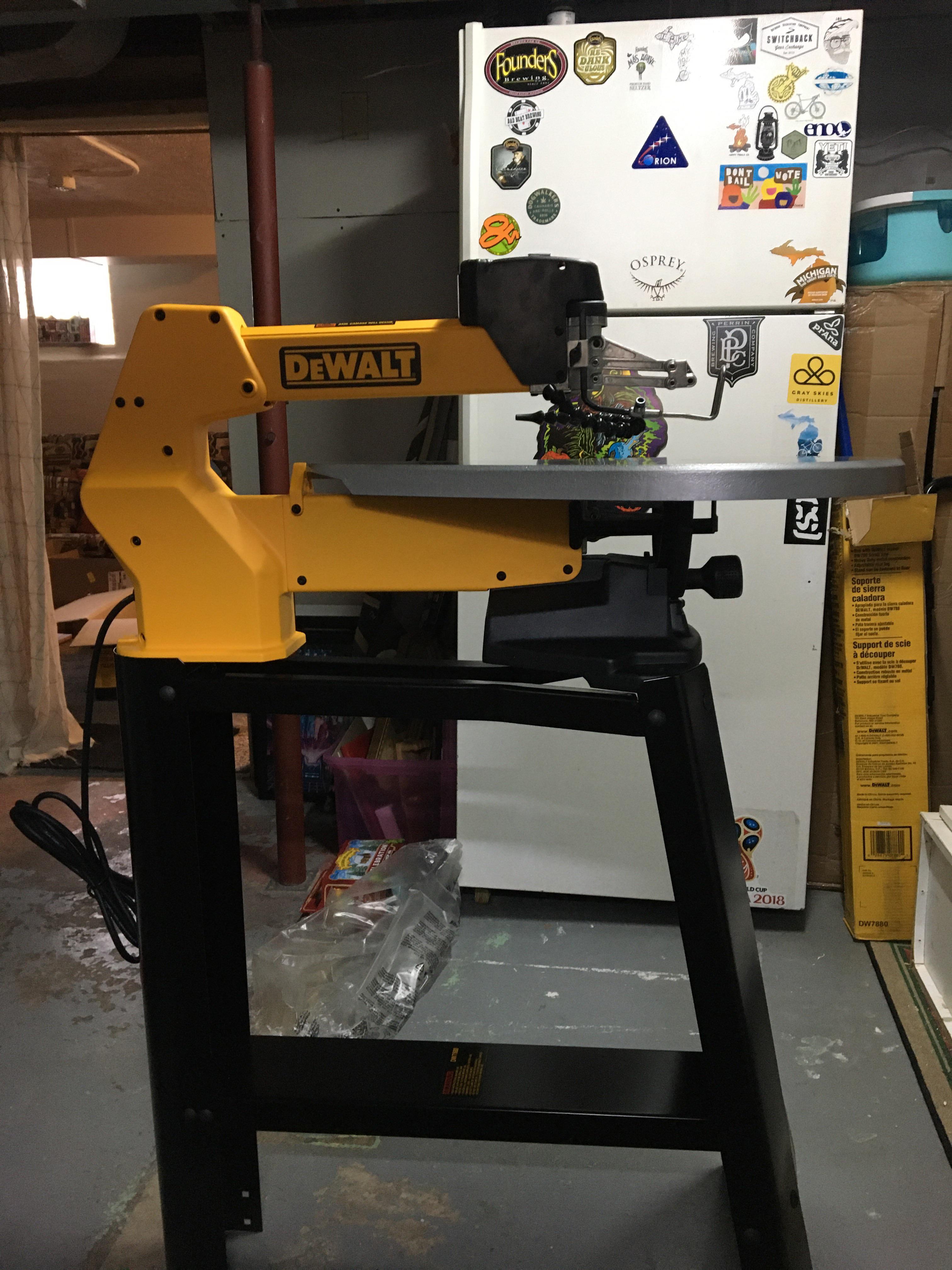 Just picked up my first scroll saw! Can’t wait to be stuck inside all ... Just picked up my first scroll saw! Can’t wait to be stuck inside all ...