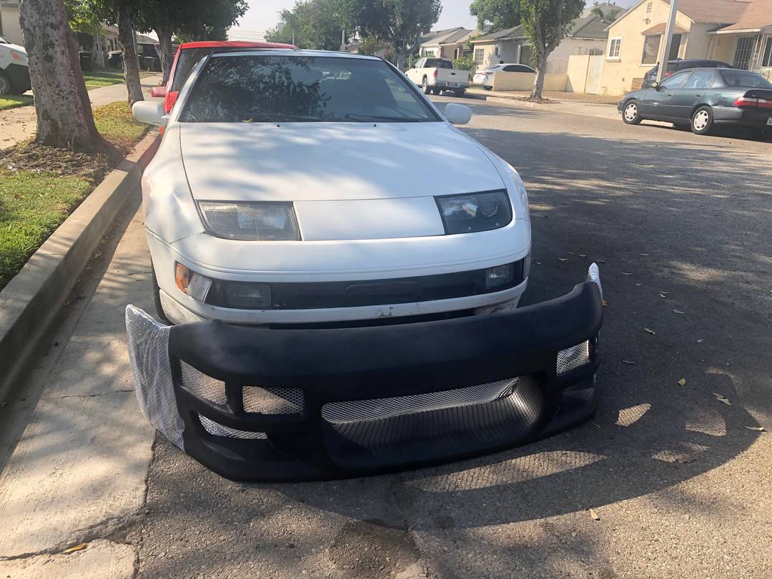 Just picked up the new front bumper! All I need are the clear turn signals and then off to paint ...