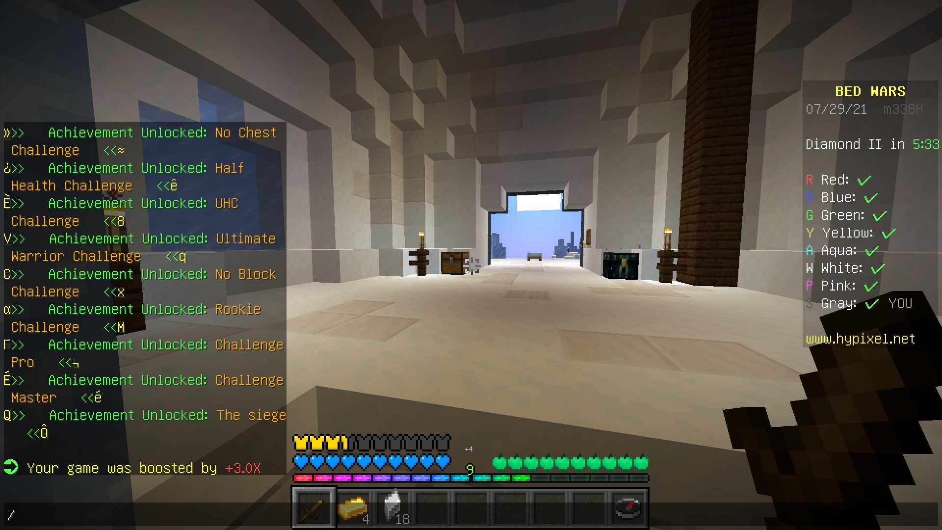 Just recreated Technoblade's doing every challenge skywars video | Scrolller