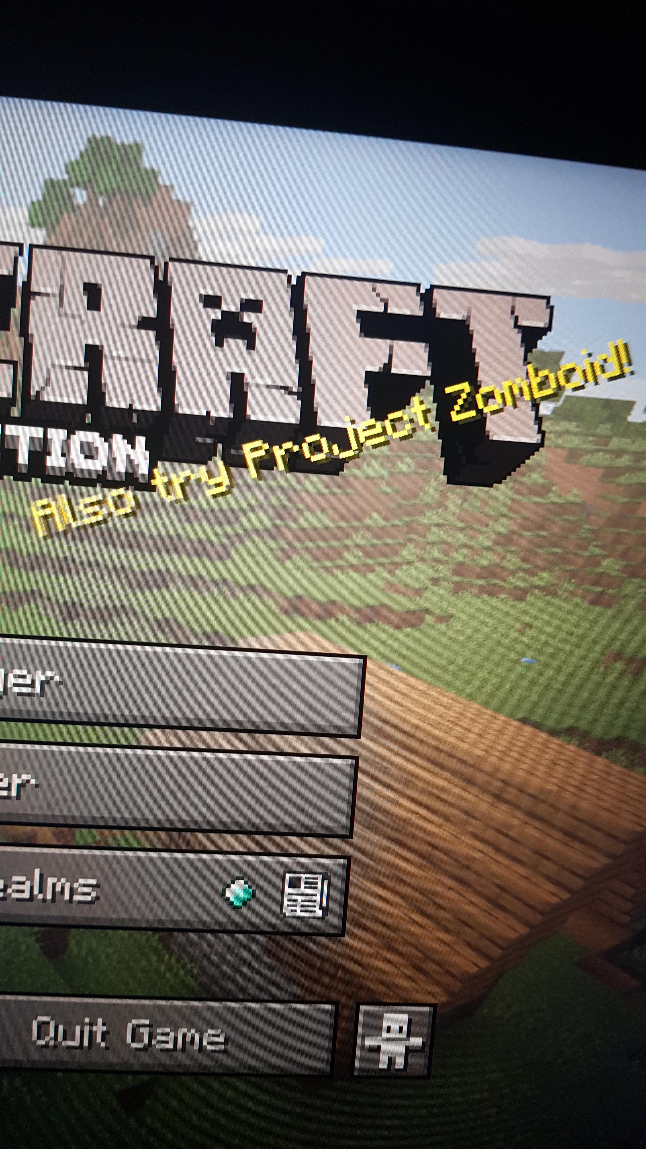 Just saw this splash screen on minecraft | Scrolller