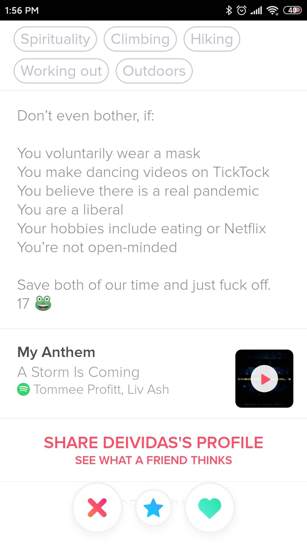 Just when I thought I've seen the worst bios. | Scrolller